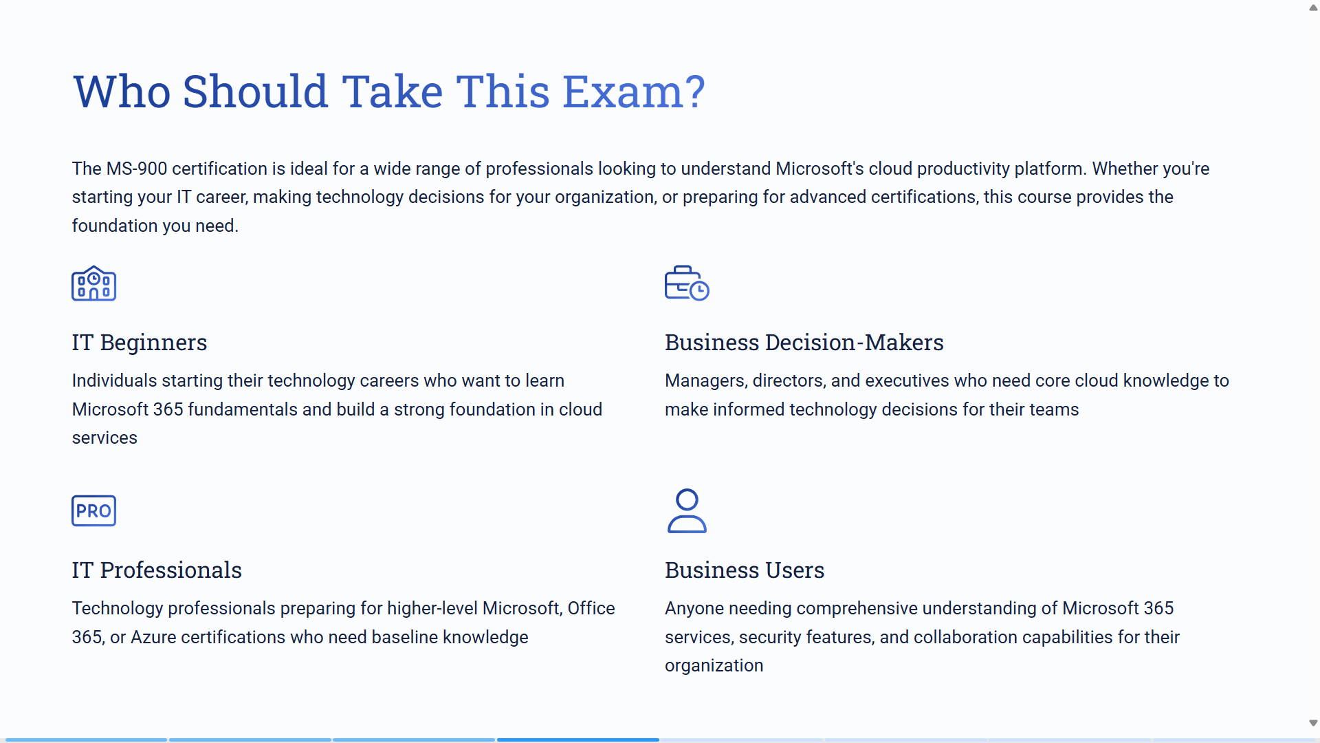 Microsoft 365 Fundamentals (MS-900) Exam | Skilr